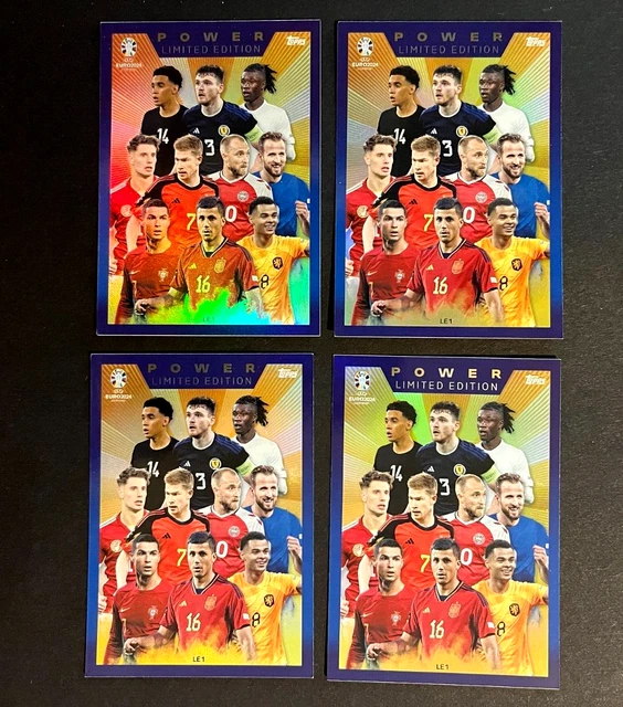 TOPPS EURO 2024 Match Attax POWER LIMITED EDITION LE1 x 4 Cards £0.99 ...