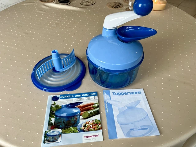 NEU TUPPERWARE QUICK Chef Zerkleinerer Mixer blau mit Anleitung EUR 19 ...