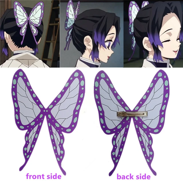 DEMON SLAYER KIMETSU no Yaiba Kochou Shinobu Butterfly Headwear Cosplay ...