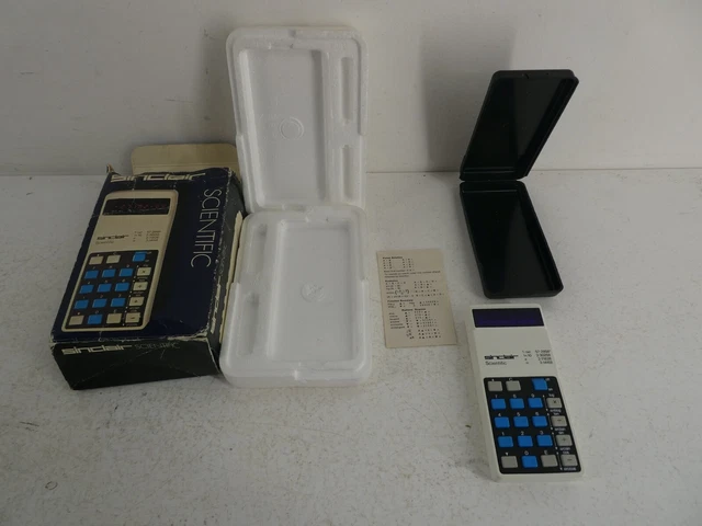 VINTAGE RARE SINCLAIR Scientific Calculator In Original Box (C12) £30. ...