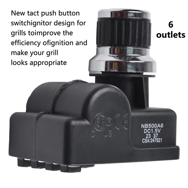 FOR NEXGRILL 720 0830H Ignitor Module Replacement with 6 Outlets ...