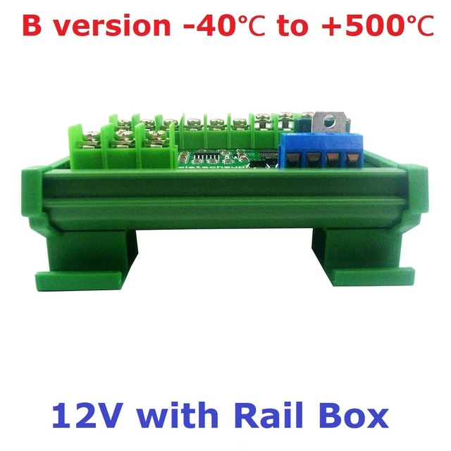 4CH DC 12V -40~500 Celsius PT100 RTD RS485 Temperature Sensor Modbus ...