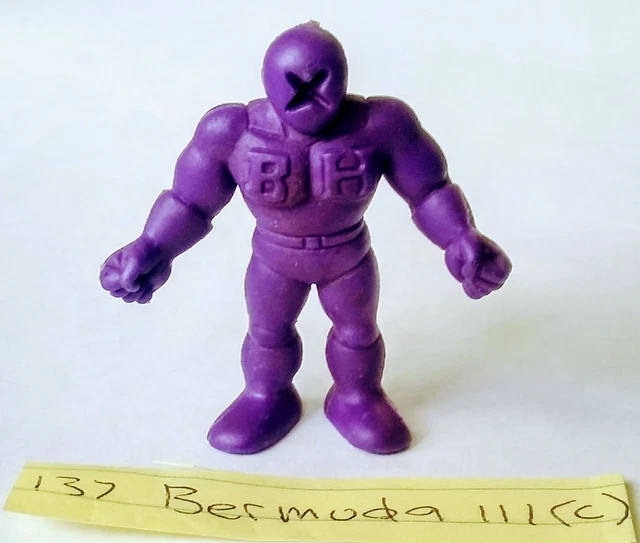 MATTEL M.U.S.C.L.E. MEN Kinnikuman Rare Purple Muscle Man #137 Bermuda ...