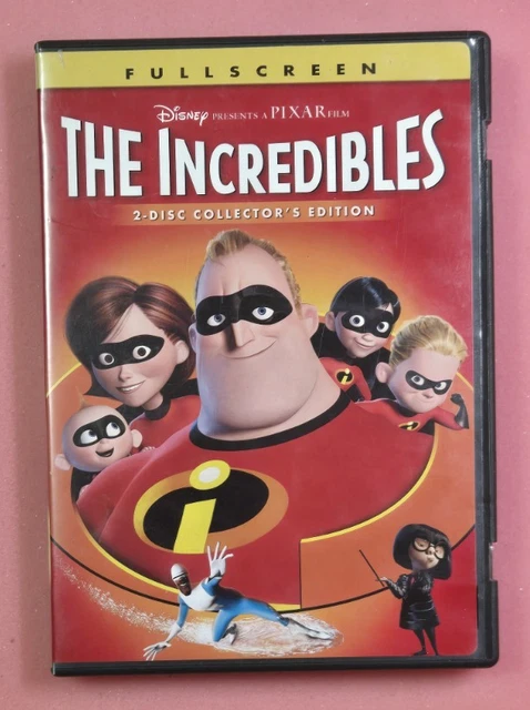 PIXAR ANIMATION STUDIOS - THE INCREDIBLES - DVD - DISNEY -2004 - 2 Disc ...