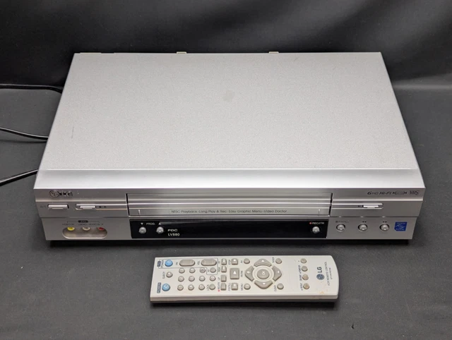 LG LV880 6-HEAD Hi-Fi Nicam Stereo VCR VHS Player Recorder with Remote ...
