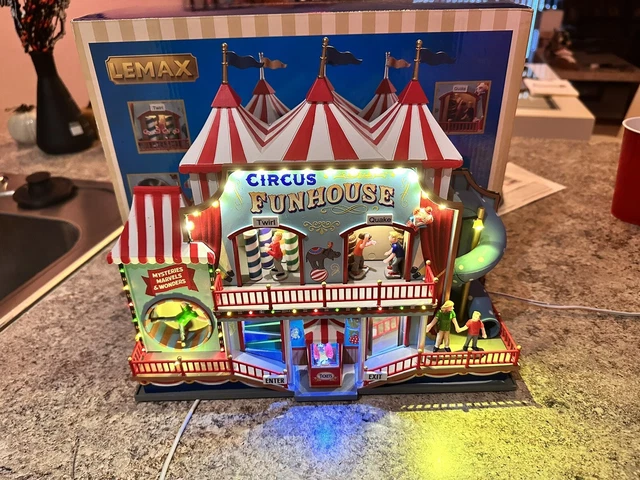 LEMAX CARNIVAL CIRCUS Funhouse -Holiday Village Train Animated & Sound ...