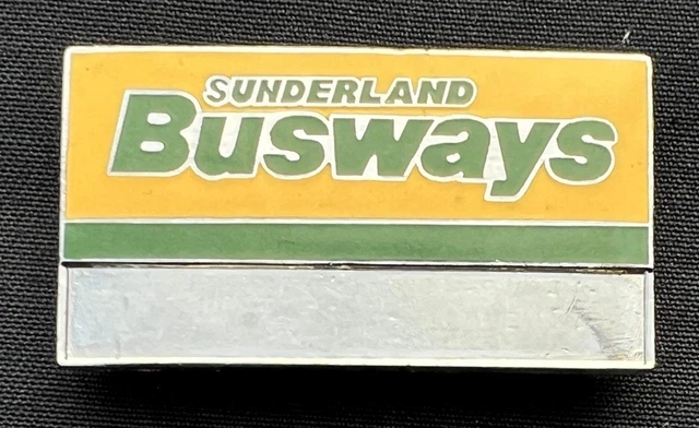 SUNDERLAND BUSWAYS BUS Driver Conductor Vintage Enamel Uniform Name Cap ...
