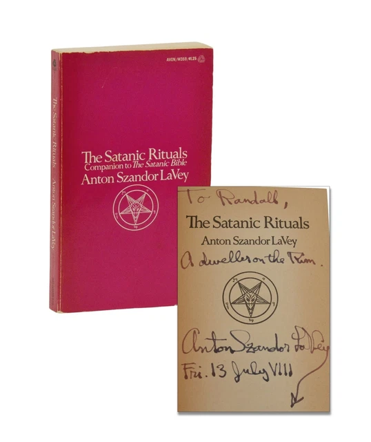 THE SATANIC RITUALS ~ SIGNED by ANTON SZANDER LAVEY ~ First Edition ...