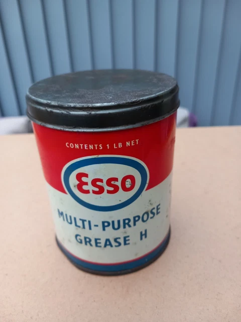 VINTAGE ESSO TIN Can Multi-Purpose Grease, Small Amount Of Grease Still ...