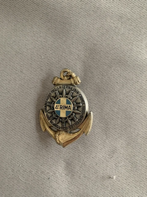 INSIGNE 4° RIMA Régiment d'Infanterie de Marine 1960s ORIGINAL DRAGO badge H.763 EUR 5,00 ...