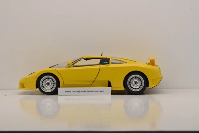 BUGATTI EB110 1991 Yellow Burago 1/18 EUR 15,00 - PicClick FR