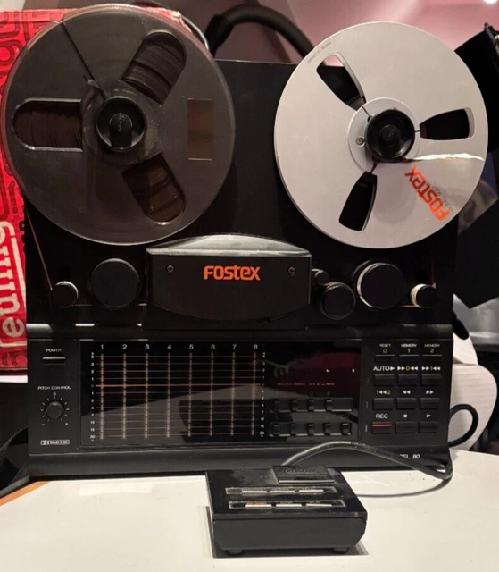 FOSTEX MODEL 80 Reel to Reel Tape machine 1/4" with remote GREAT ...