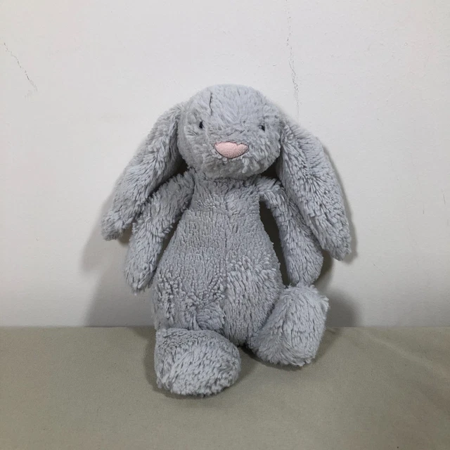 JELLYCAT BASHFUL BUNNY Soft Toy 6" Jelly3631 Grey From Birth Comforter ...