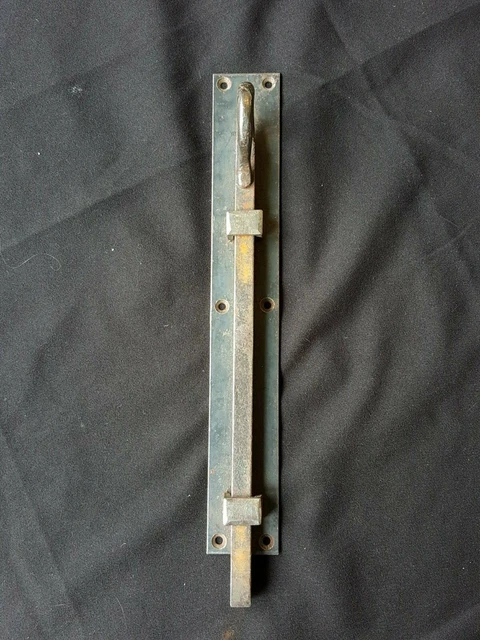 ONE RECLAIMED ANTIQUE Iron Victorian Door Bolt Lock Latch Furniture ...