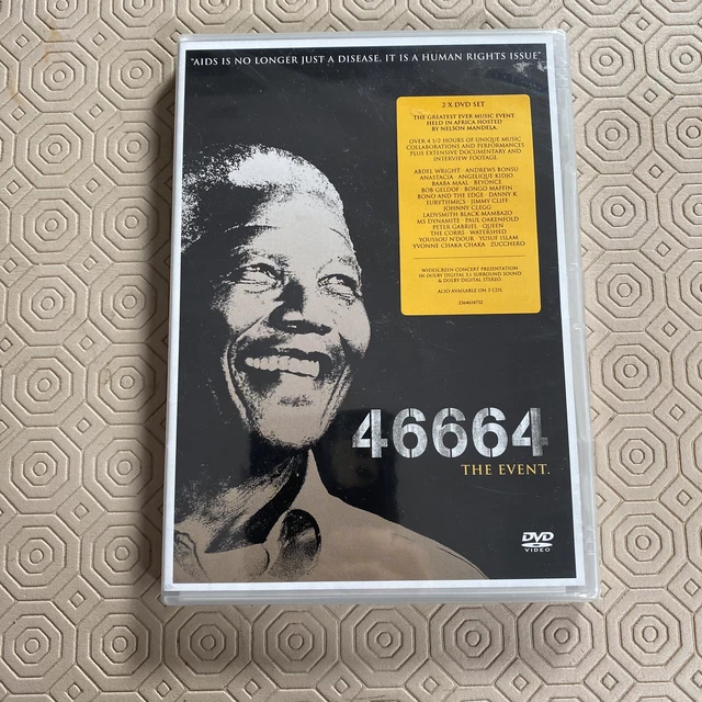 46664: NELSON MANDELA Concert DVD (2004) Beyoncé cert E 2 discs New ...
