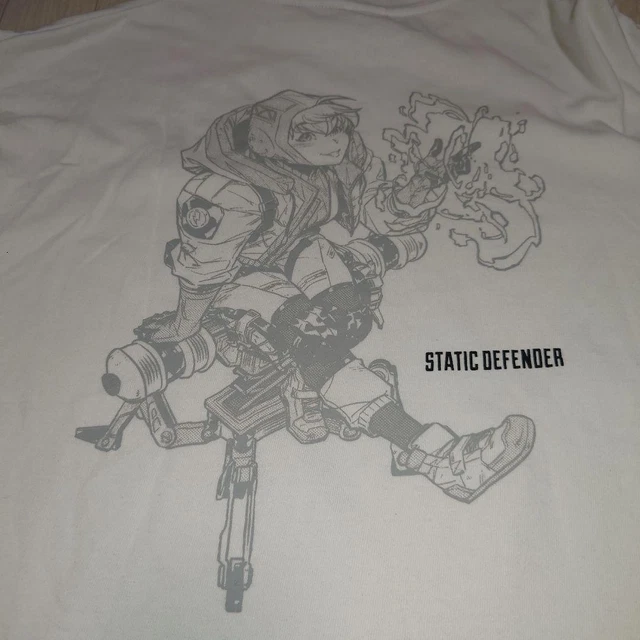 APEX LEGENDS STATIC Defender Long Sleeve T-Shirt White Size L Official ...