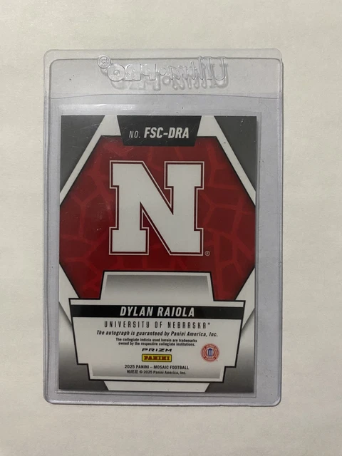 2025 PANINI MOSAIC NIL Dylan Raiola FSC-DRA Future Scripts Auto ...