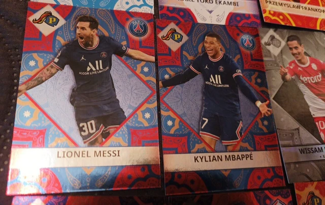 LOT 20 CARTES Kylian Mbappé Messi Paris PSG PANINI Football Cards Ultra ...