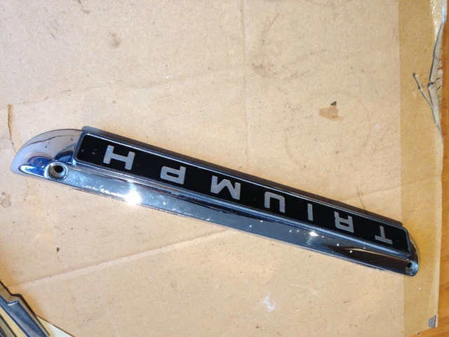 TRIUMPH SPITFIRE MK4/1500 Gt6 Mk3 Stag Bumper Number Plate Light Chrome ...