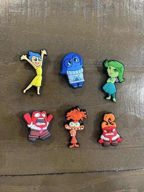 DISNEY INSIDE OUT 2 Croc Charms / jibbitz Bundle X6 Disneyland Gift ...