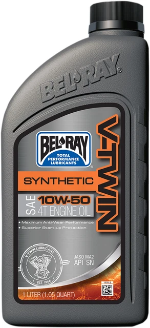 ACEITE MOTOR BEL-RAY V-Twin 10W-50 Sintetico 100% para Harley-Davidson ...