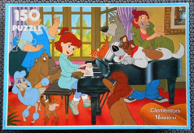 VINTAGE JEU PUZZLE 150 PIECES DISNEY OLIVER ET COMPAGNIE Réf 28050 ...