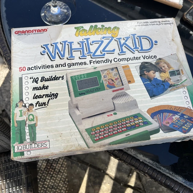 VINTAGE GRANDSTAND TALKING Whizz Kid Educational Computer Boxed Retro £ ...