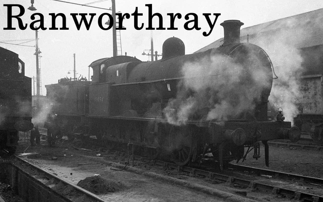ORIGINAL RAILWAY NEGATIVE 49494 Steam Engine Loco Willesden Station ...