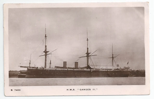HMS GANGES II (MINOTAUR) Armoured Frigate Training Ship Royal Navy ...