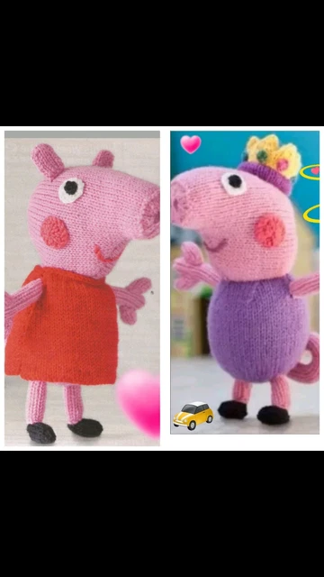 PEPPA PIG AND george toy knitting pattern £2.60 - PicClick UK