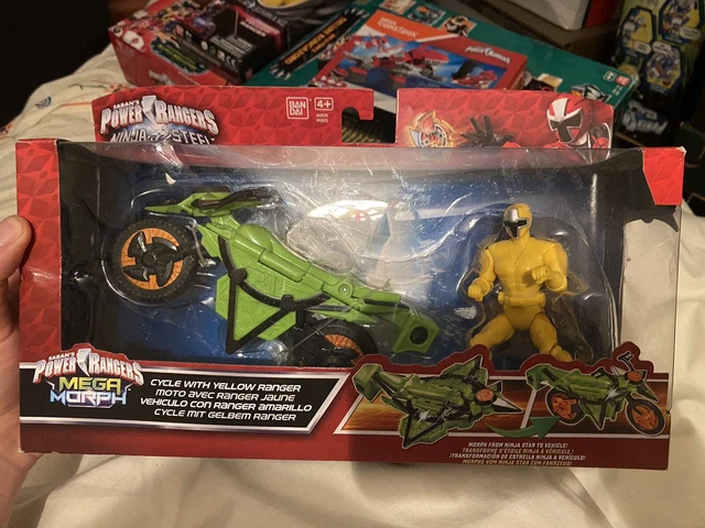 POWER RANGERS NINJA Steel Mega Morph Cycle With Red Ranger £14.99 ...