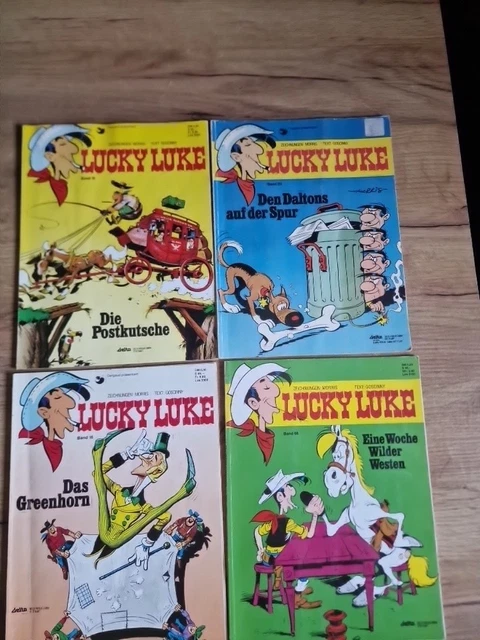 4 ALTE LUCKY Luke Comics, Delta Verlag Band 15,16,23,66 EUR 5,00 ...