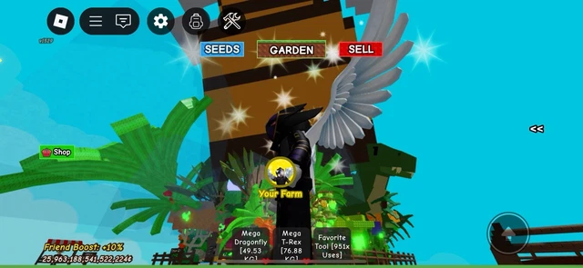 GROW A GARDEN | Titanic Mega Queen Bee 86.40 Kg | Age 100 | 1 Min ...