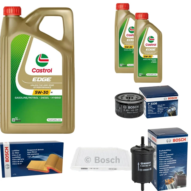 BOSCH INSPECCIÓN SET 7L Castrol 5W-30 M para Renault Laguna I 2.0 1.8 ...