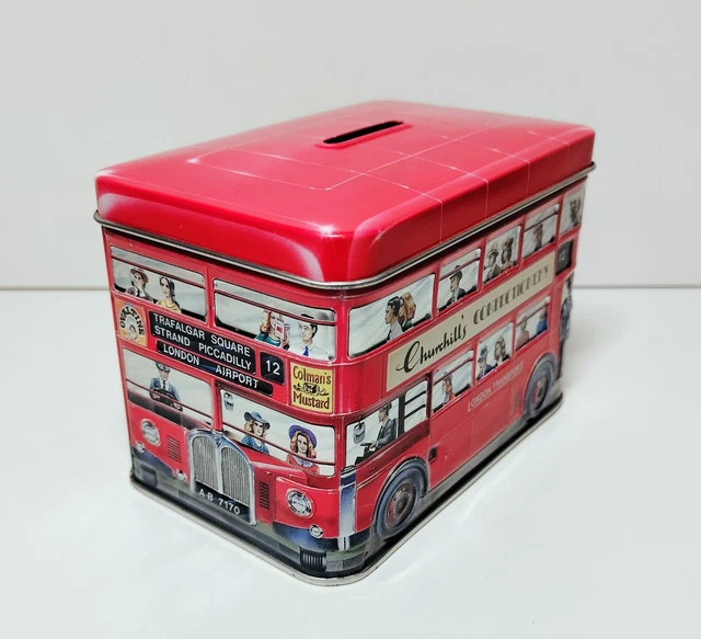 CHURCHILL'S LONDON DOUBLE-DECKER Bus Money Box (TIN ONLY) EUR 8,84 ...