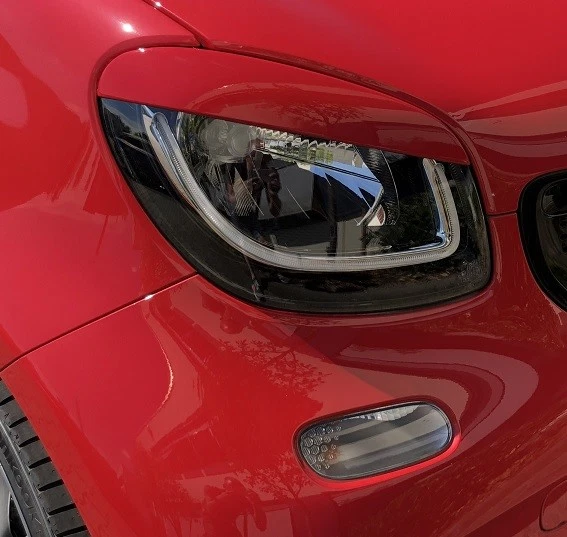 COUVRE-PHARES SMART 453 Fortwo Forfour Méchant Rallye Red Rouge ABE EUR ...