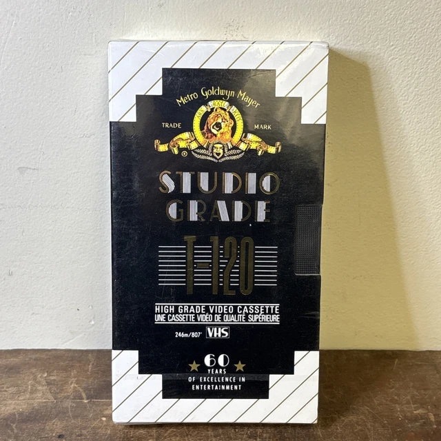 MGM STUDIO GRADE T-120 Video Blank VHS tapes Recordable New Sealed £5. ...