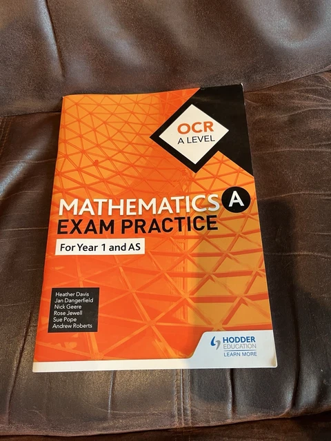 OCR A LEVEL Mathematics A Exam Practise For Year 1 And As New ...