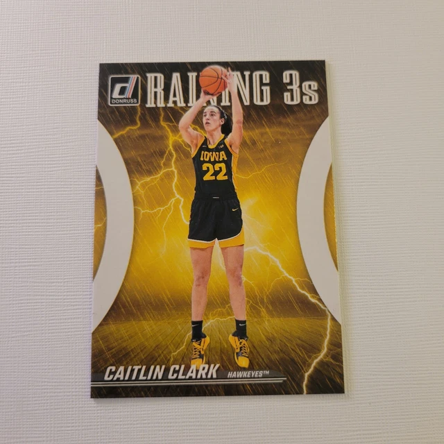 2024 PANINI CAITLIN Clark Collection Donruss Raining 3's Insert #R2 ...