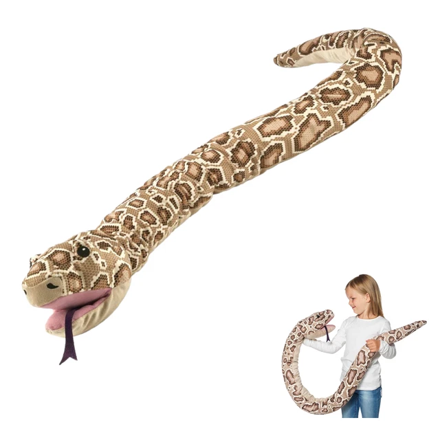 IKEA DJUNGELSKOG PLUSH Toy Snake 67" Burmese Python Hand Animal Puppet ...