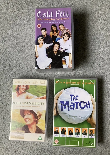 4 X VHS TV + Film - Cold Feet 1st Series + Pilot, Sense & Sensibility ...