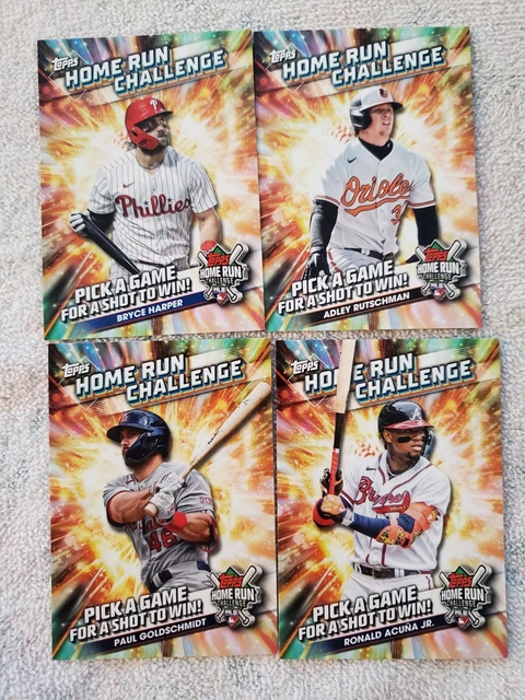 2024 TOPPS SERIES 1 Home Run Challenge Adley Bryce Acuna Goldschmidt ...