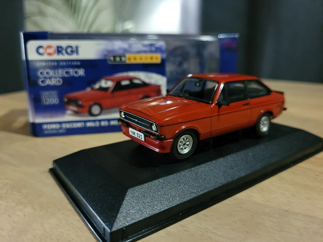 CORGI VANGUARDS VA12615 Ford Escort Mk2 1.6 RS Mexico Signal Red. Rare ...