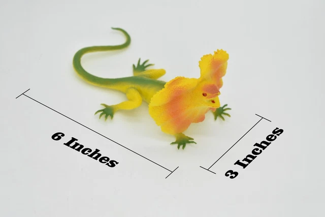LIZARD, FRILLED LIZARD, Frill-necked, Reptile, Very Realistic Rubber ...
