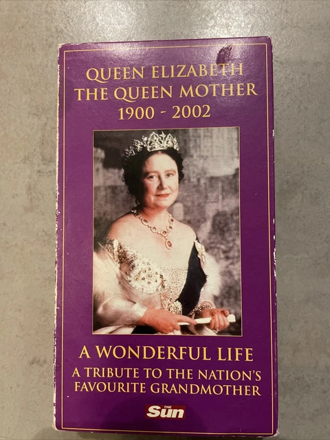 QUEEN ELIZABETH - The Queen Mother 1900-2002 A Wonderful Life VHS Video ...