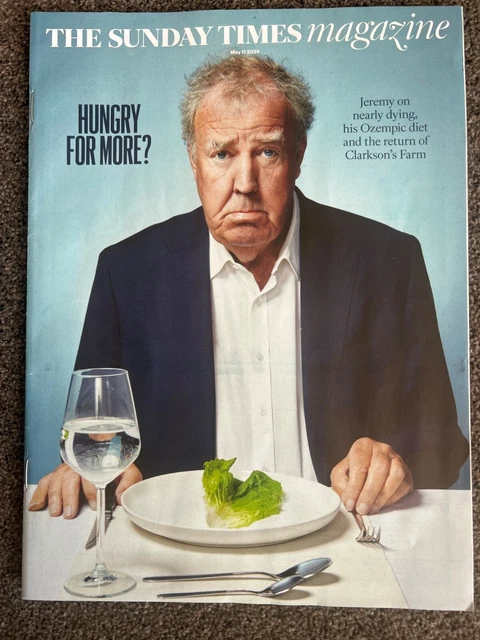 SUNDAY TIMES MAGAZINE.JEREMY Clarkson, Chesney Hawkes, May 2025 J £4.10 ...