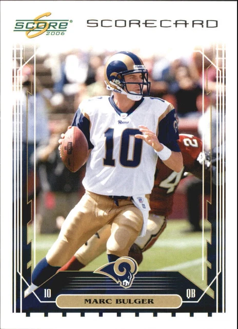 2006 SCORE SCORE Card St. Louis Rams Football Card #249 Marc Bulger/750 ...