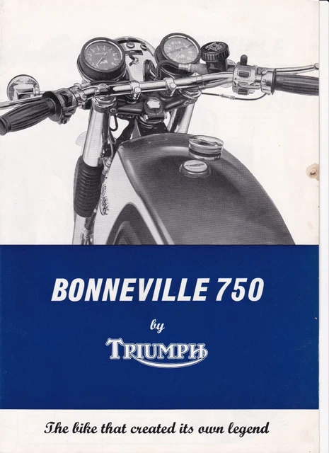 TRIUMPH NVT 1976 T140V 750 Bonneville/Tr7 Original Genuine Sales ...