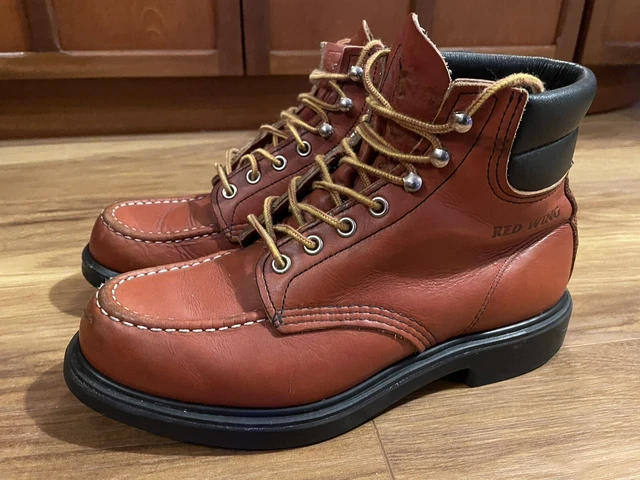 RED WING 8804 Chevron Supersole Moc Toe Boots Uk 7 (Us 8, Eu 41) Oro ...