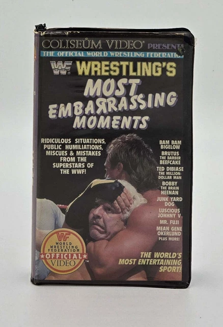 1987 WWF WRESTLING’S Most Embarrassing Moments Clamshell VHS Tape $55. ...